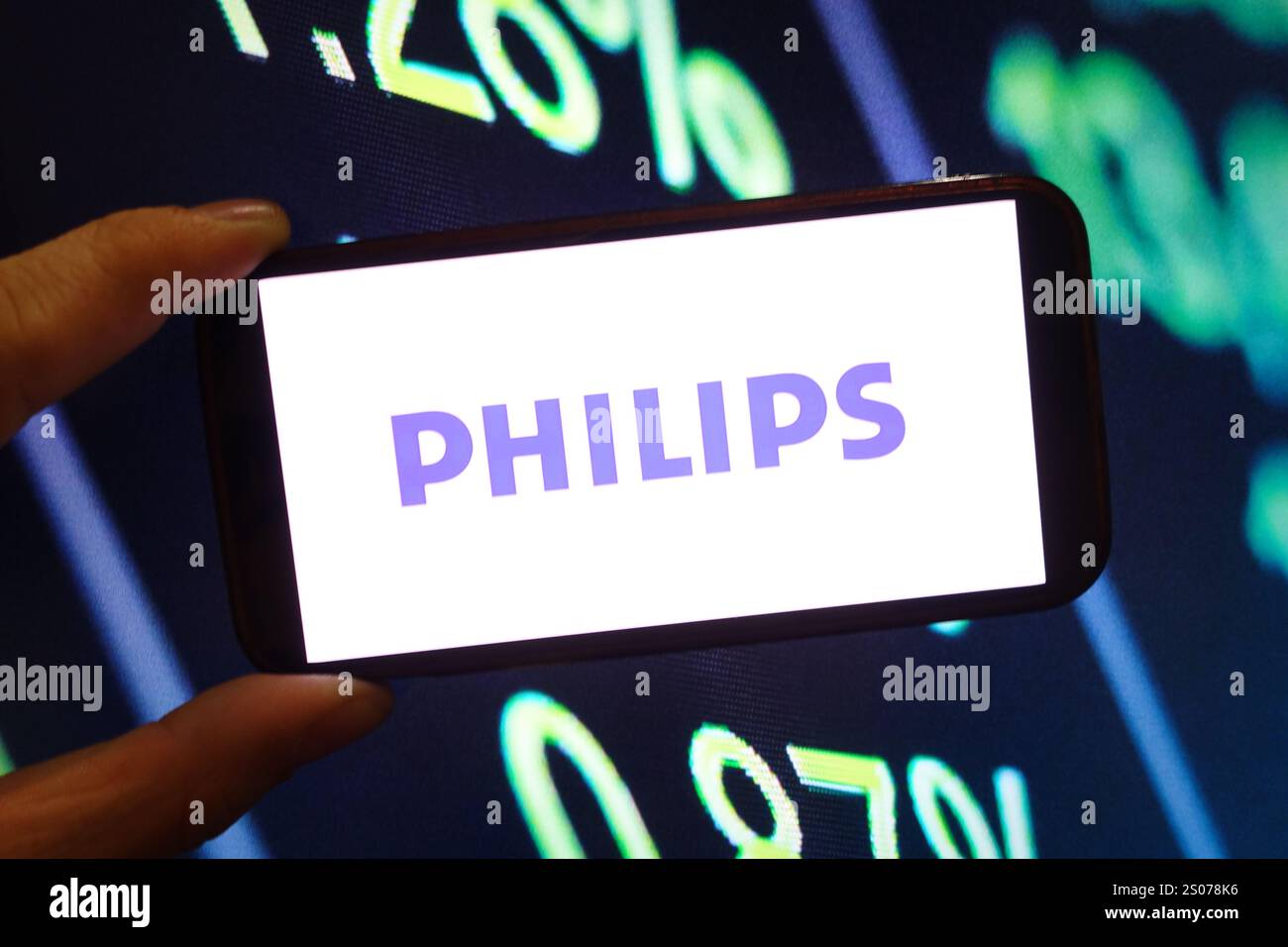 Poland. 25th Dec, 2024. In this photo illustration, the Philips company ...