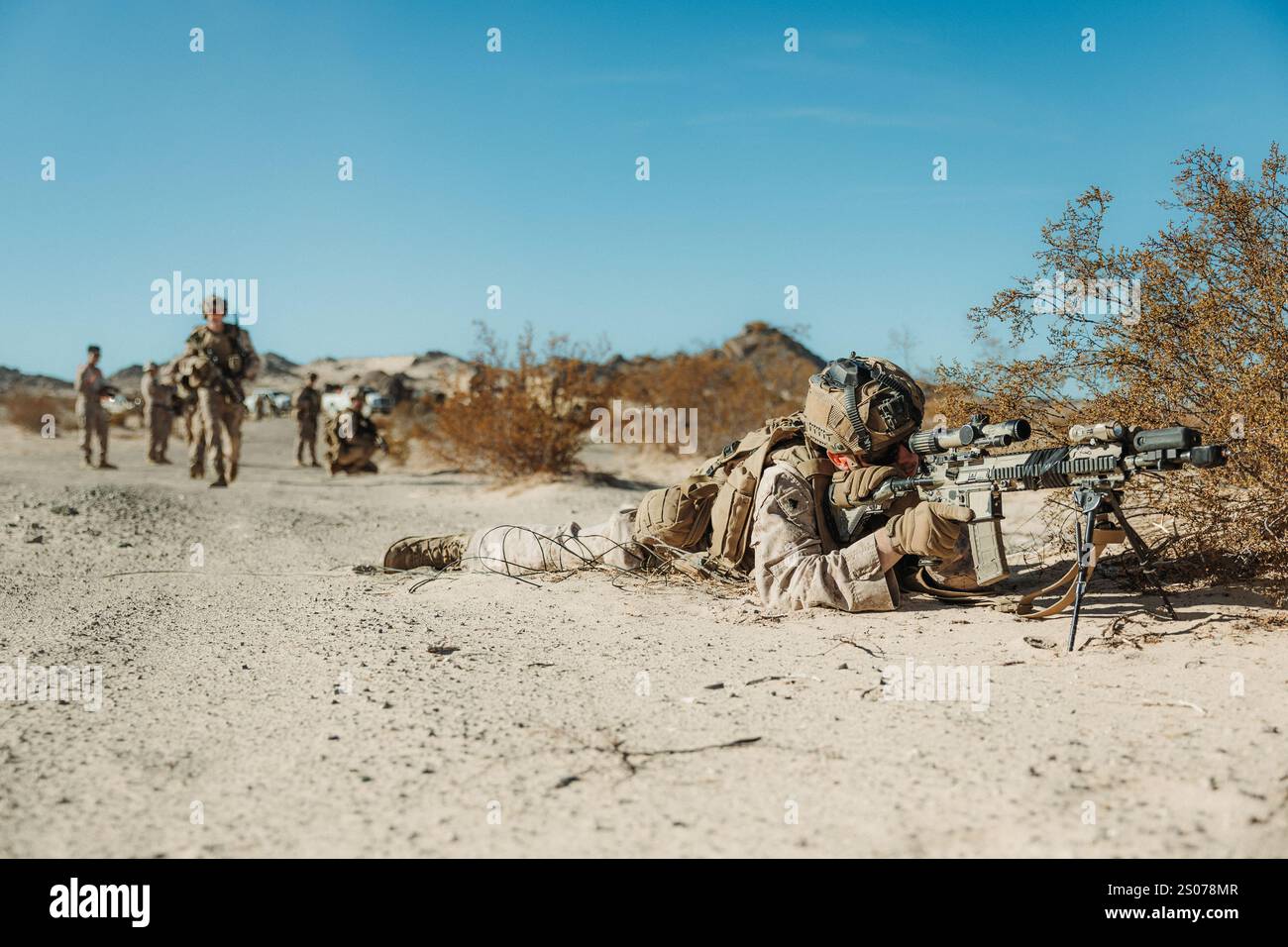 A U.S. Marine with 2nd Battalion, 7th Marine Regiment, 1st Marine ...