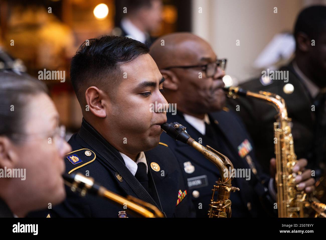 U.S. Army Soldiers with the 63rd Army Band, New Jersey Army National ...