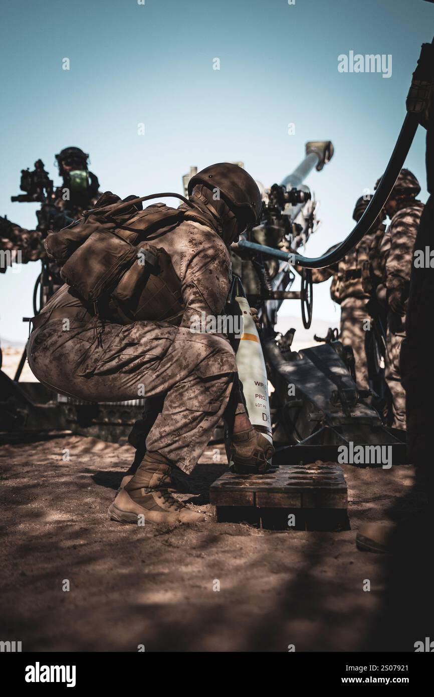 U.S. Marine Corps Pfc. Joseph Moreno, a Dallas, Texas native, field ...