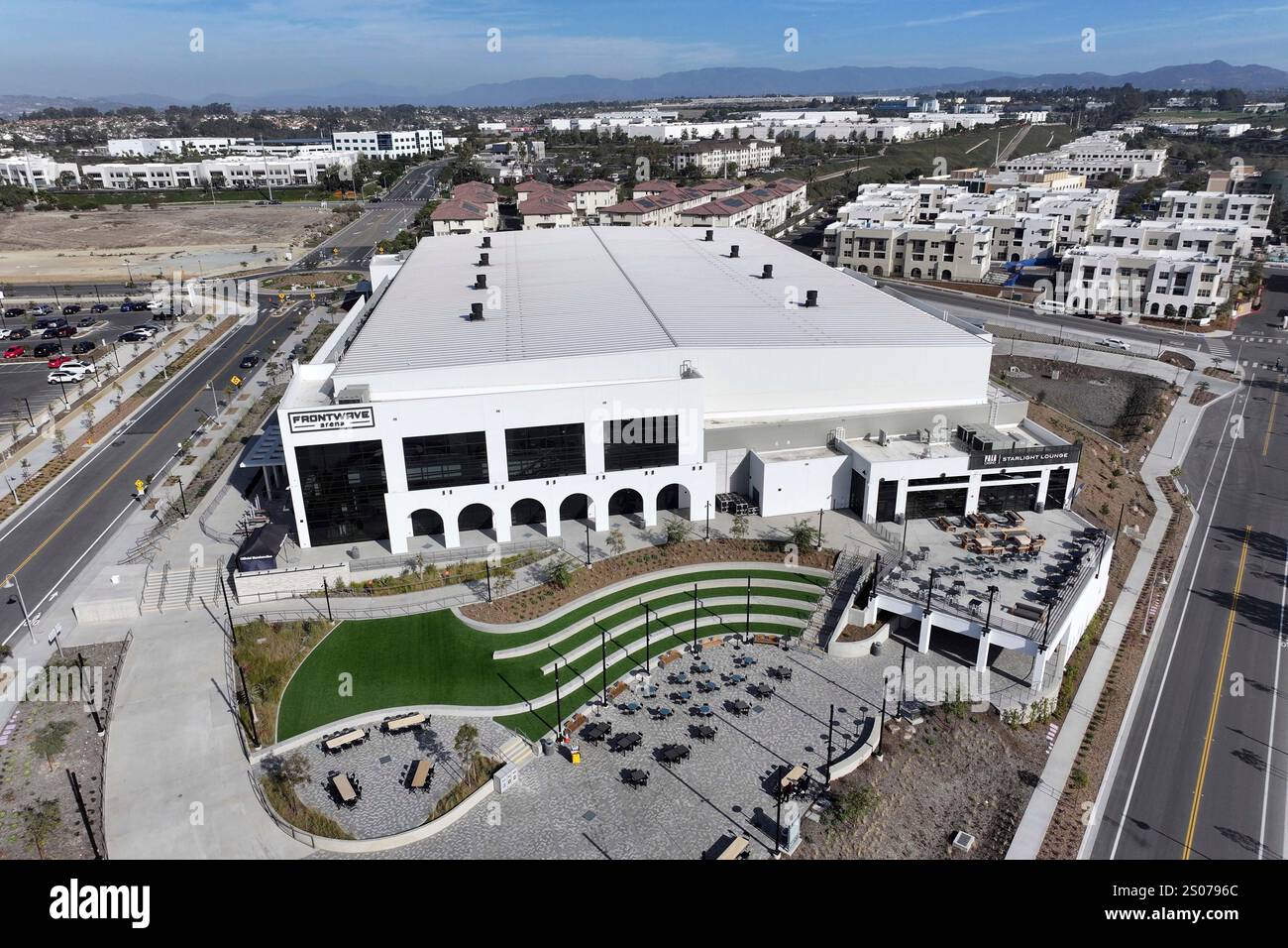 A general overall aerial view of Frontwave Arena, Saturday, Dec. 14 ...