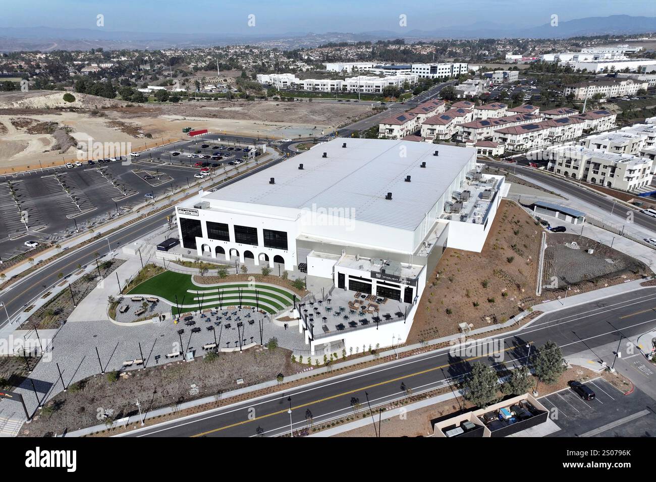 A general overall aerial view of Frontwave Arena, Saturday, Dec. 14 ...