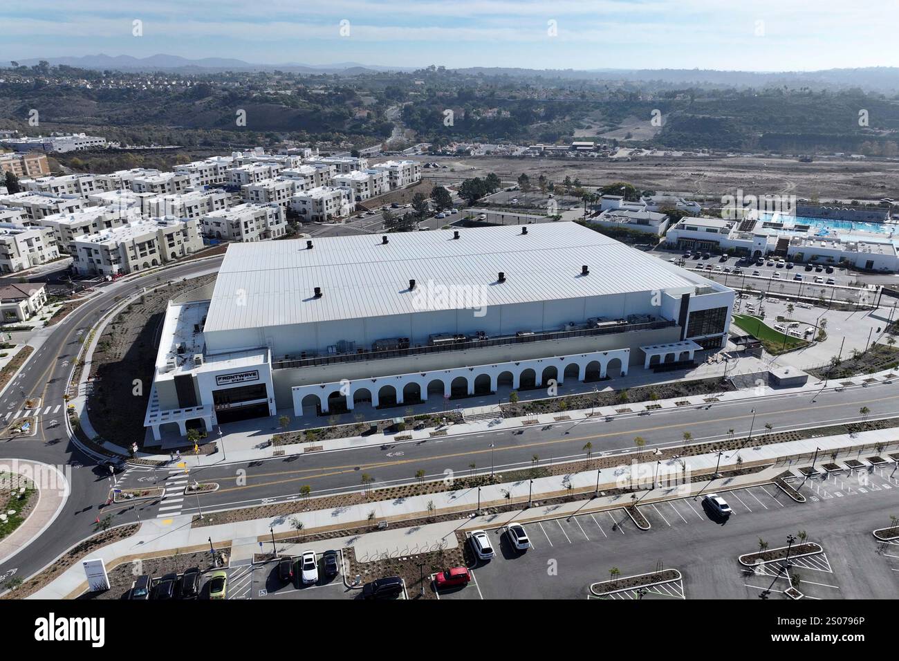 A general overall aerial view of Frontwave Arena, Saturday, Dec. 14 ...