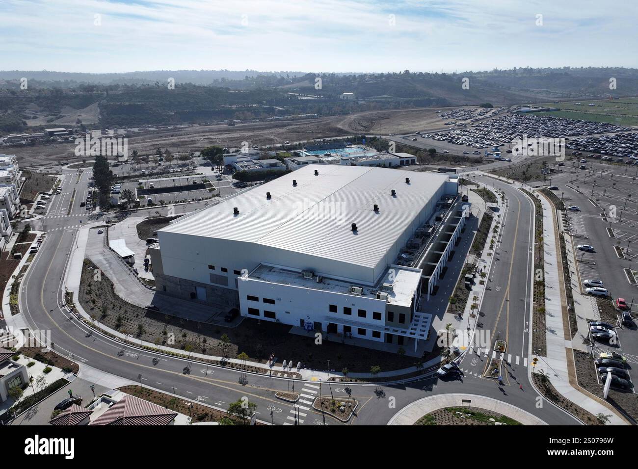 A general overall aerial view of Frontwave Arena, Saturday, Dec. 14 ...