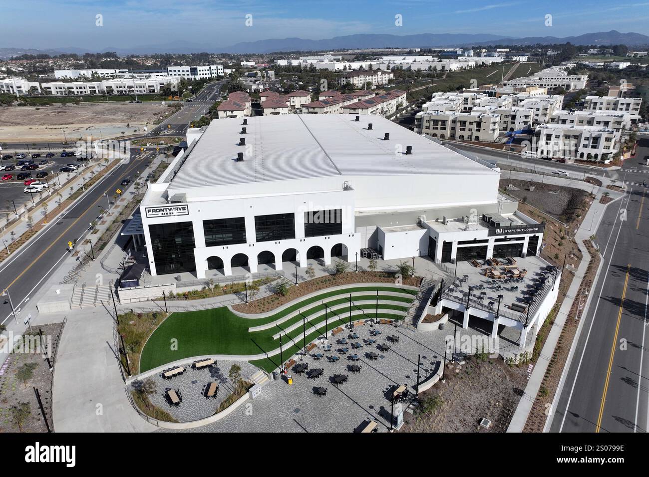A general overall aerial view of Frontwave Arena, Saturday, Dec. 14 ...