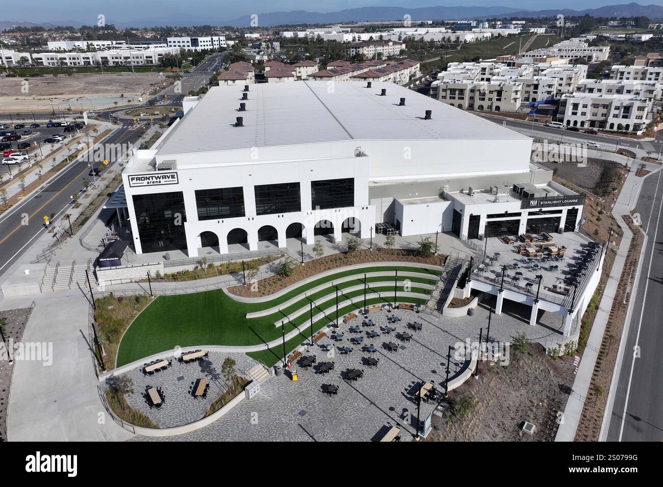 A general overall aerial view of Frontwave Arena, Saturday, Dec. 14 ...