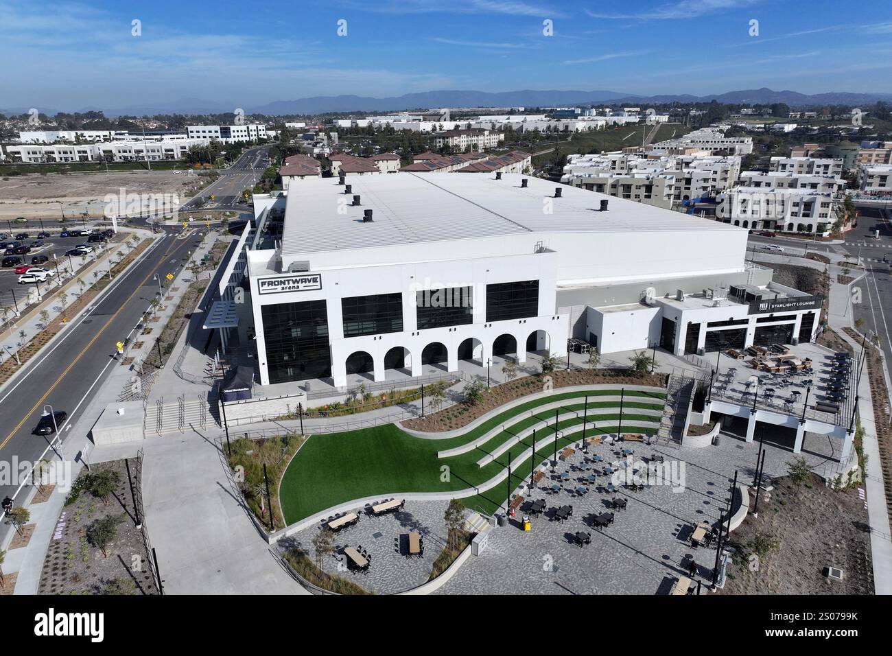 A general overall aerial view of Frontwave Arena, Saturday, Dec. 14 ...