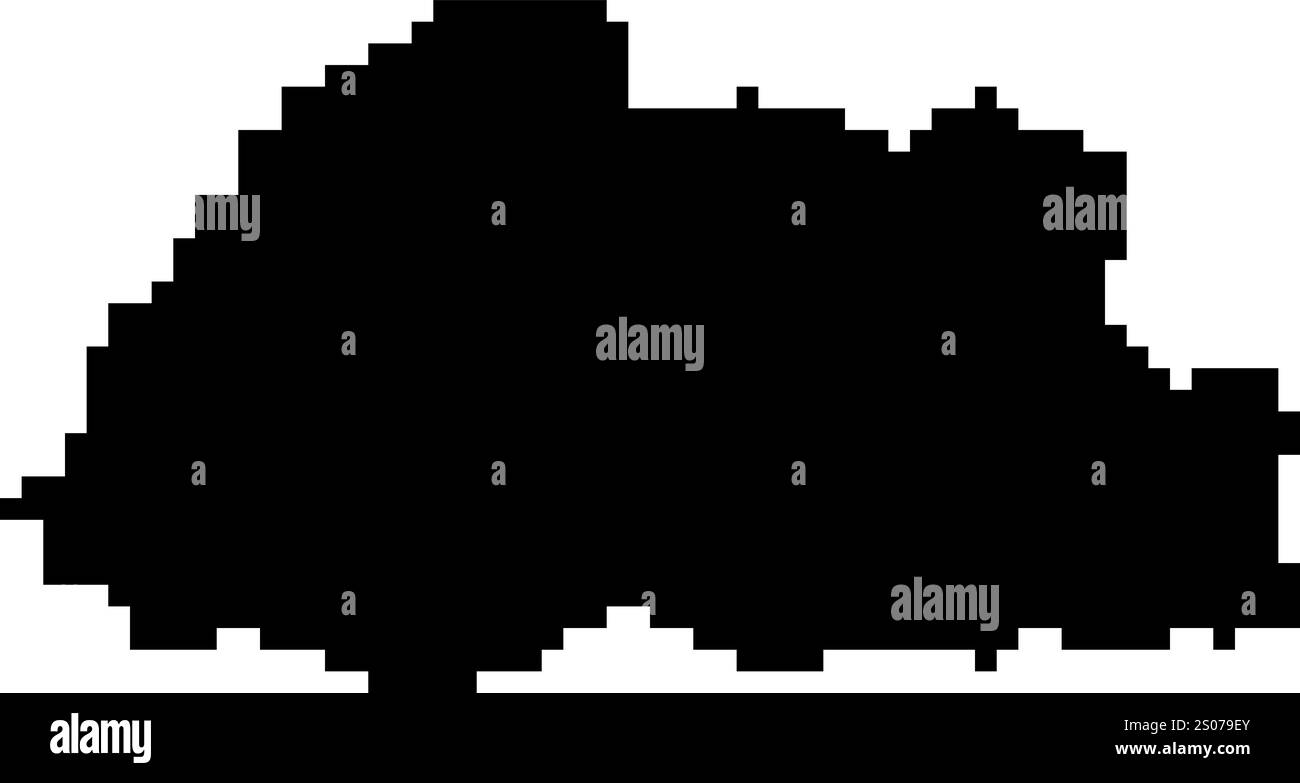 Pixelated world map icons in 8-bit style, featuring over 190 countries ...