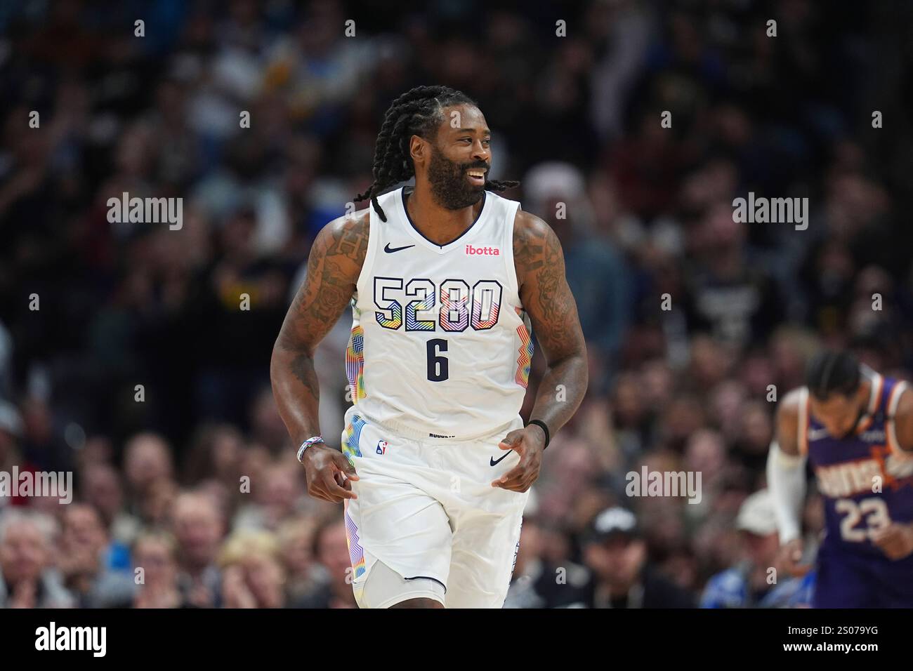 Denver Nuggets center DeAndre Jordan (6) in the second half of an NBA ...
