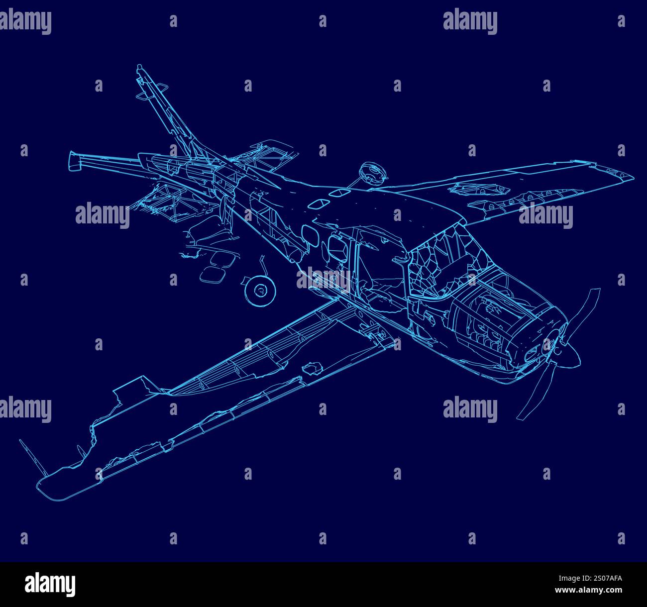 Side profile of a pilot Stock Vector Images - Alamy
