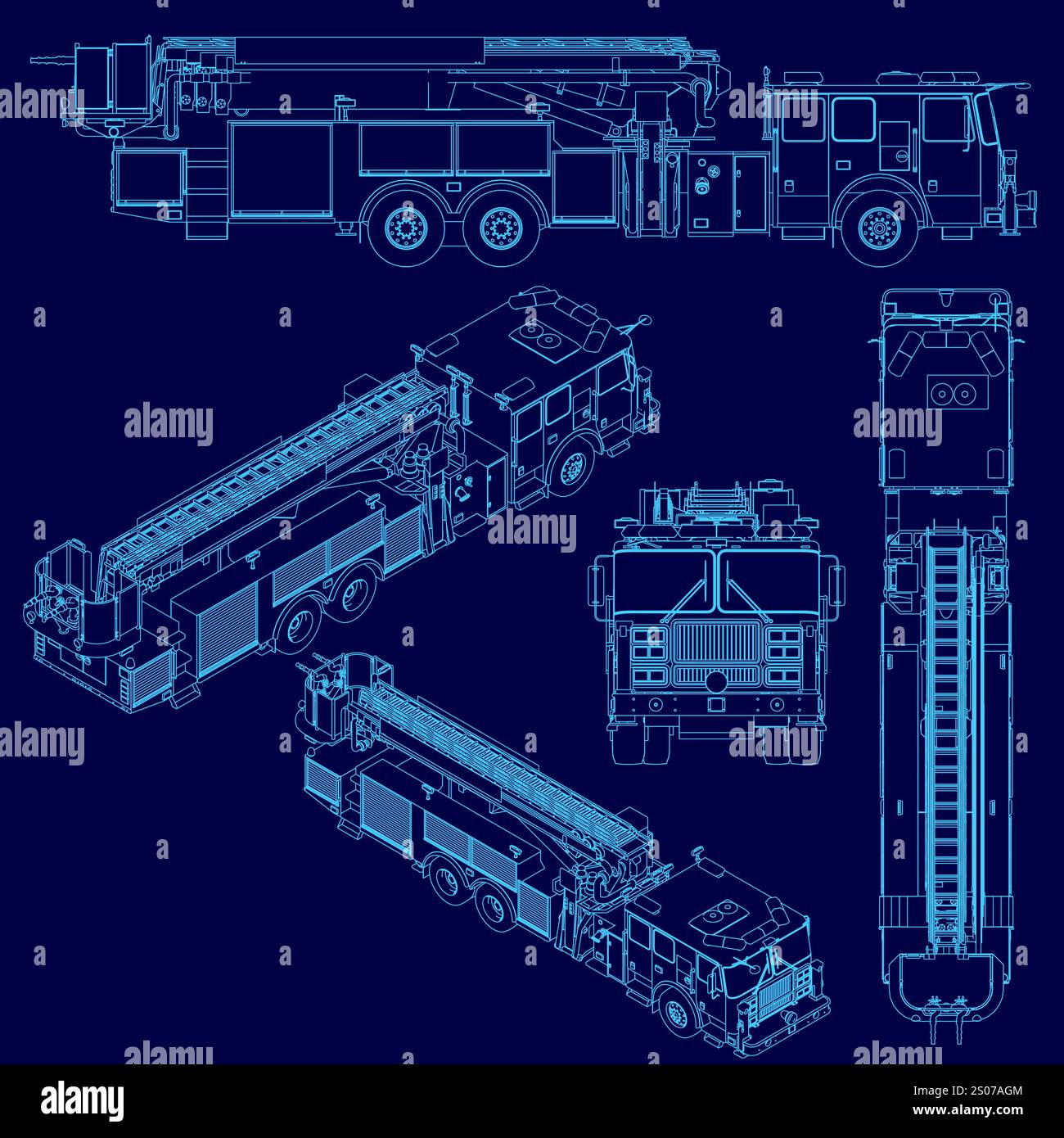 Ladder in road Stock Vector Images - Alamy