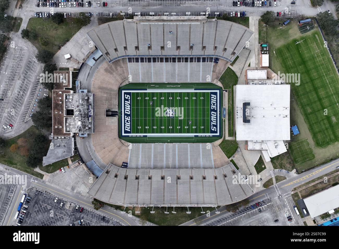 Houston, United States. 23rd Dec, 2024. A general overall aerial view ...