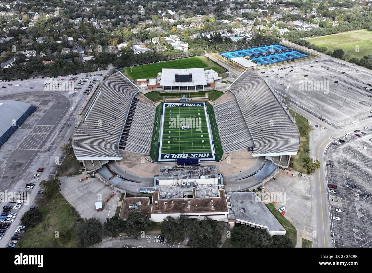 Houston, United States. 23rd Dec, 2024. A general overall aerial view ...