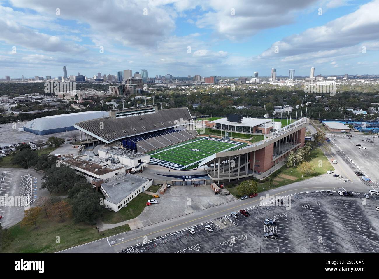 Houston, United States. 23rd Dec, 2024. A general overall aerial view ...
