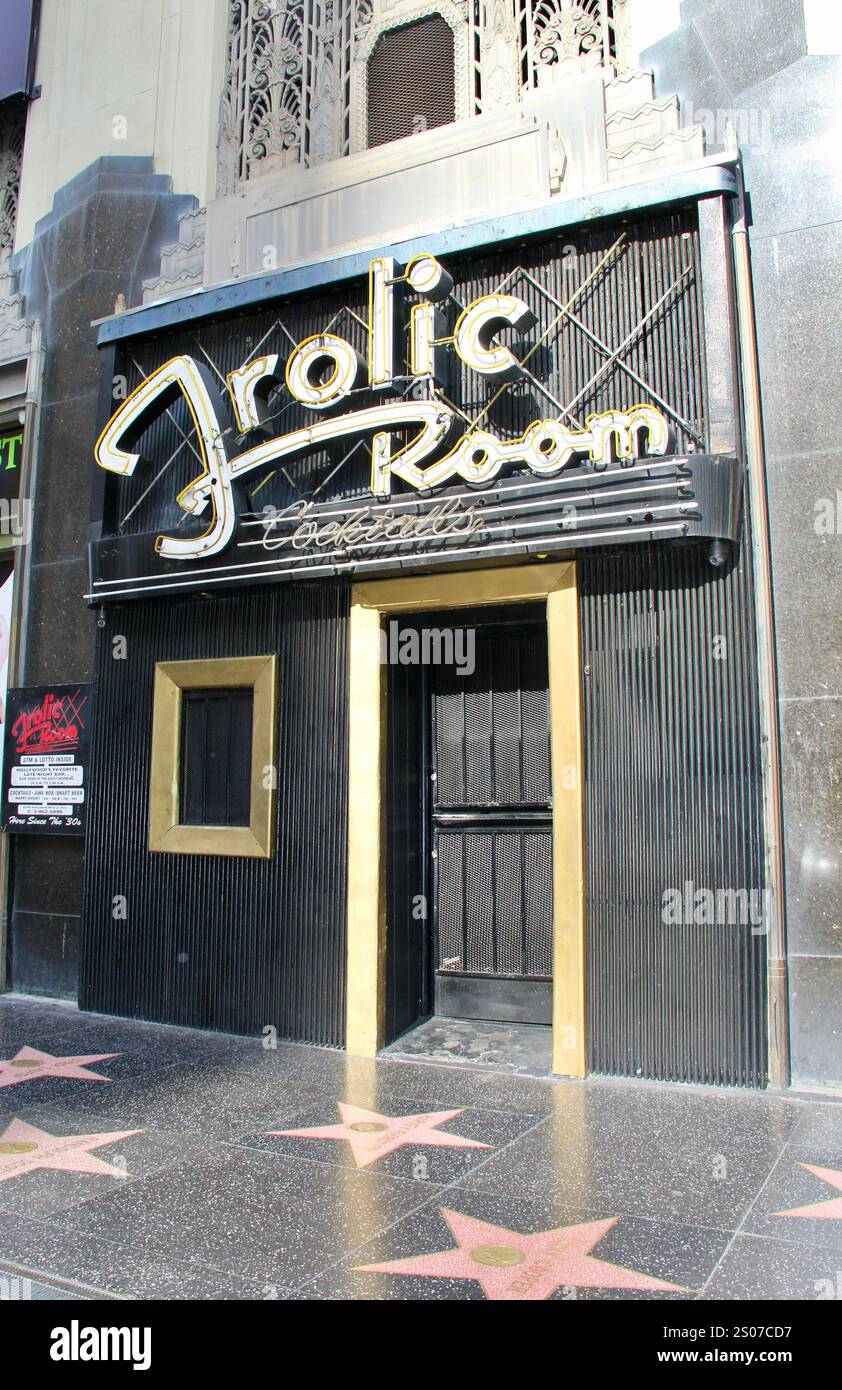 Frolic Room Hollywood Walk Of Fame Classic Dive Bar Stock Photo - Alamy