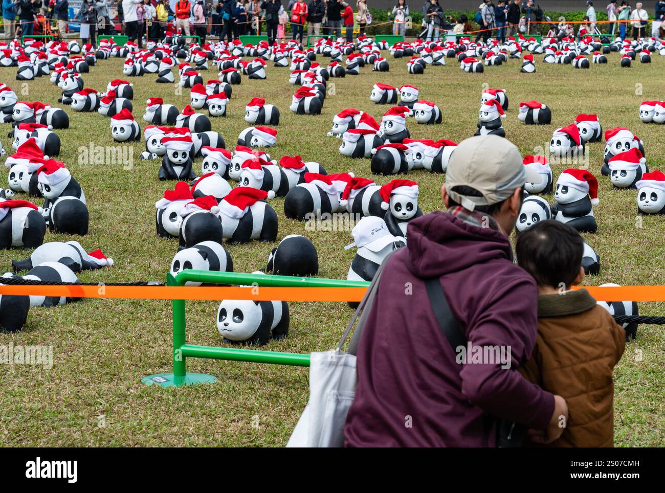 Hong Kong,China.25th December 2024. The 2,500 giant panda sculptures ...
