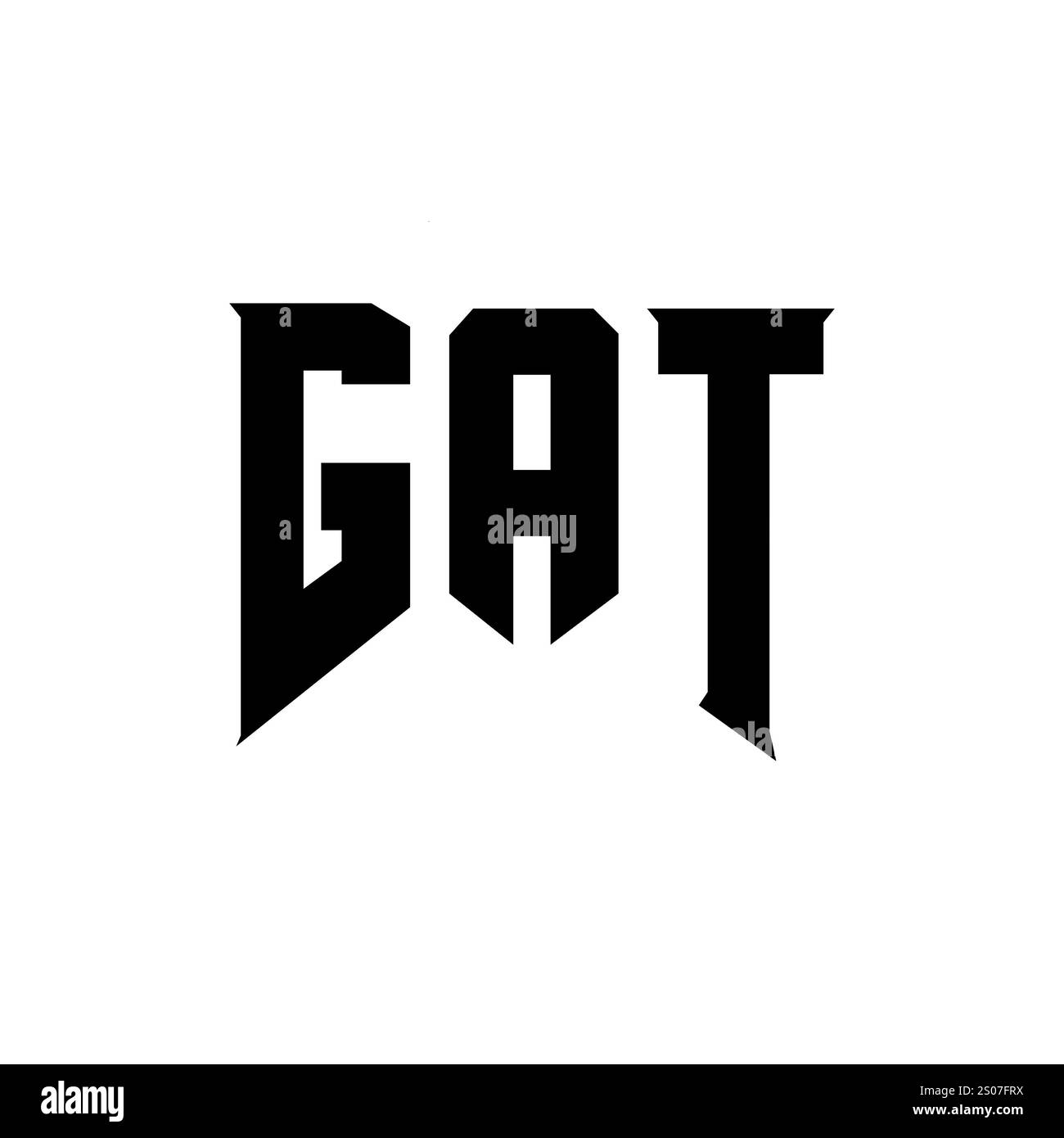 Gat logo design Stock Vector Images - Alamy