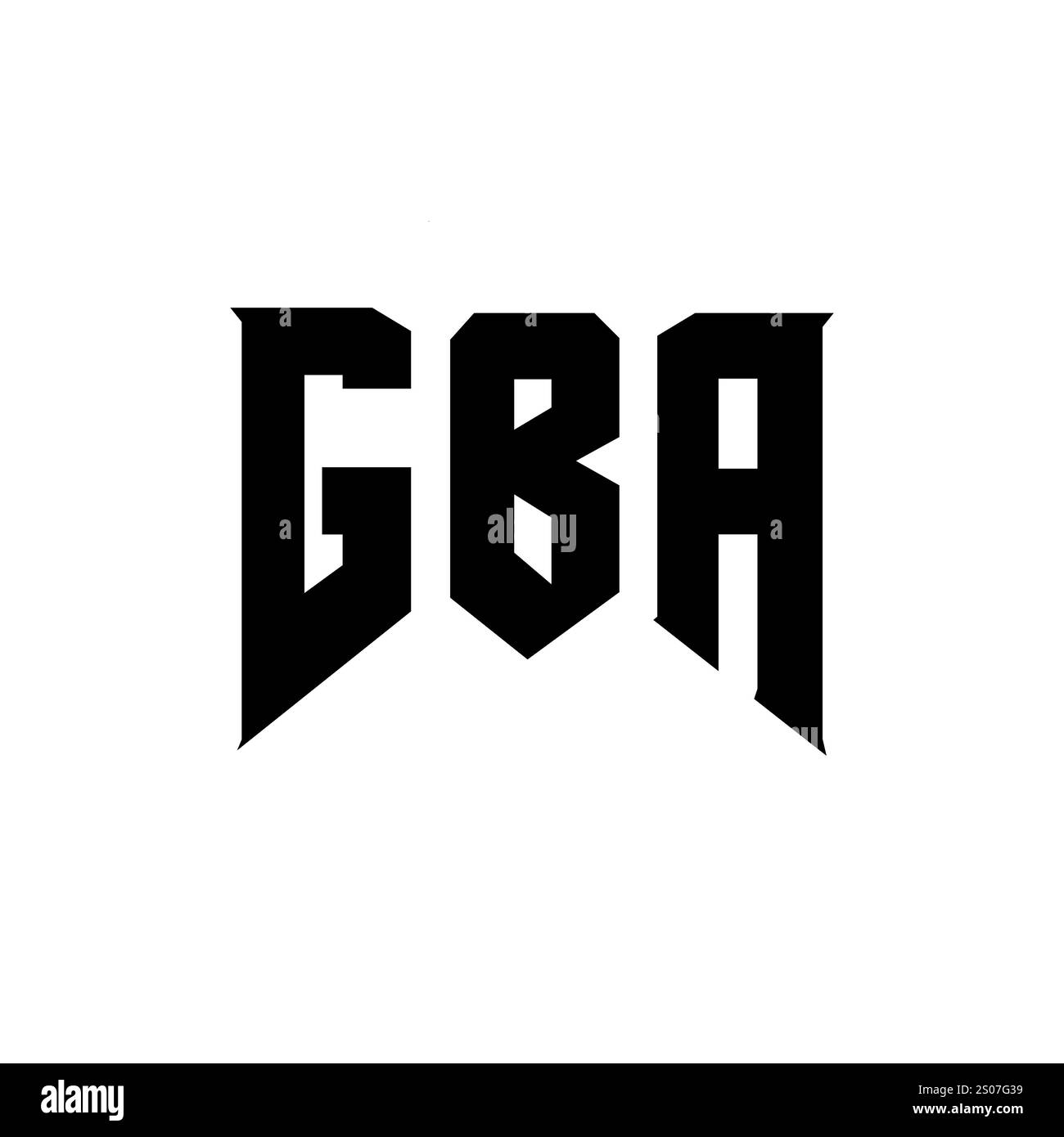 Gba logo design Stock Vector Images - Alamy