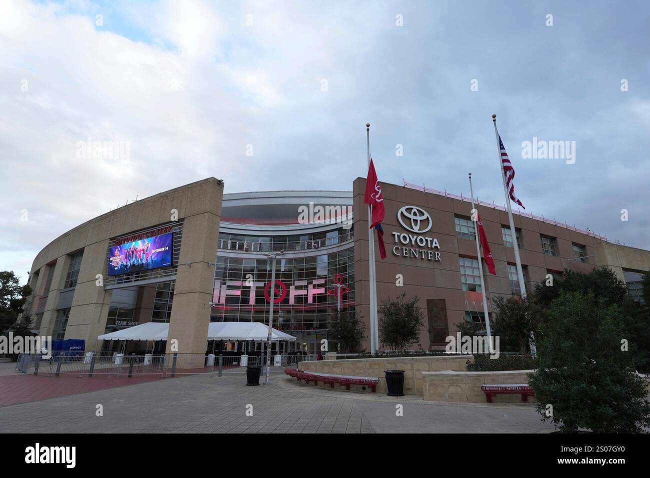A general overall view of the Toyota Center, Monday, Dec. 23, 2024, in ...