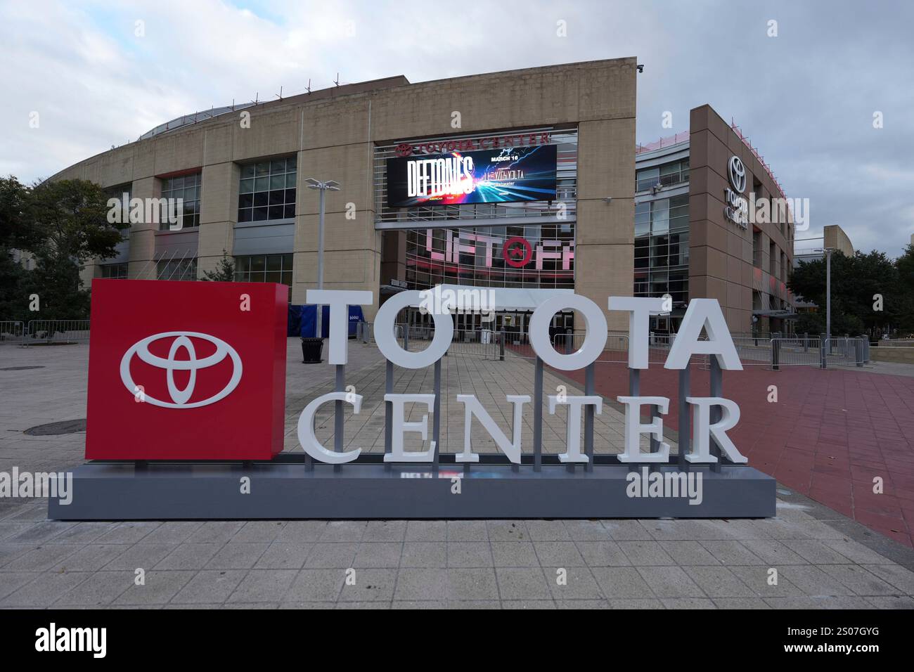 A general overall view of the Toyota Center, Monday, Dec. 23, 2024, in ...