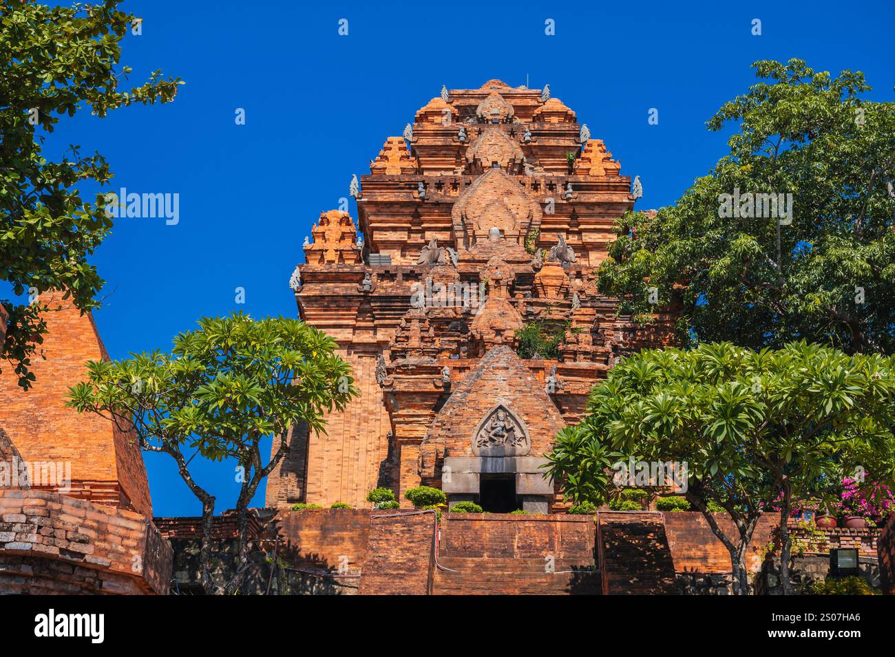 ancient Po Nagar Cham Towers in Nha Trang in Vietnam. Historical ruins ...