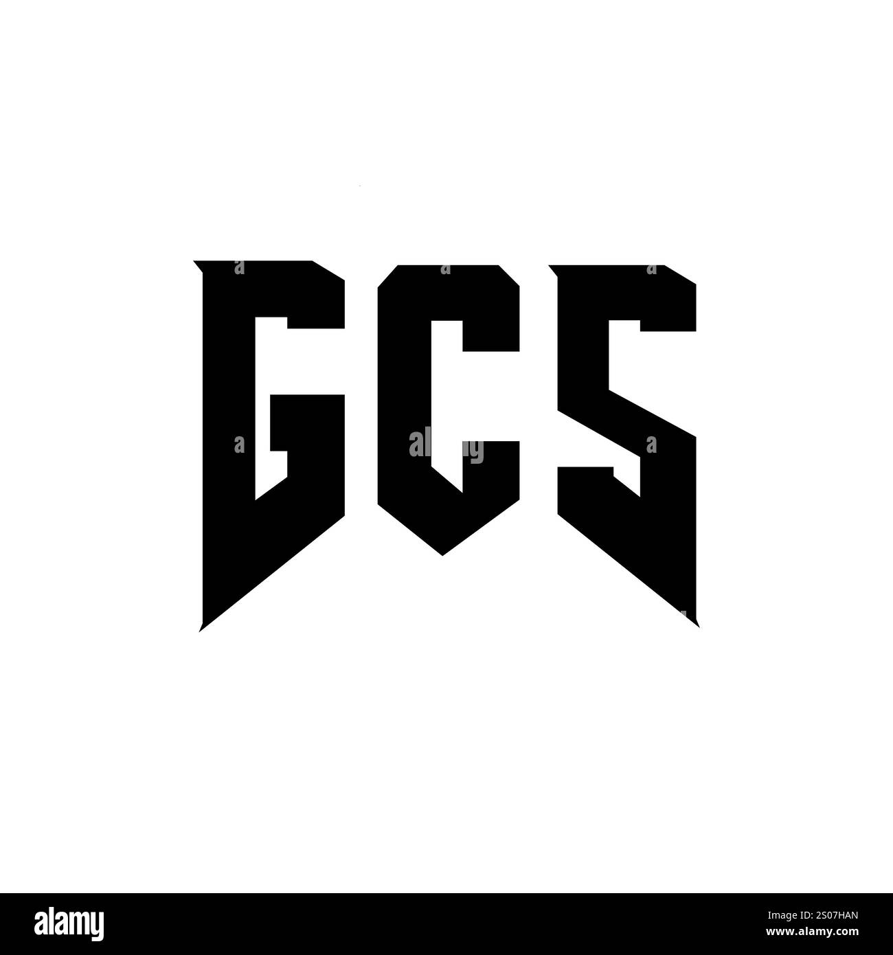 GCS letter logo design for technology company. GCS logo design black ...