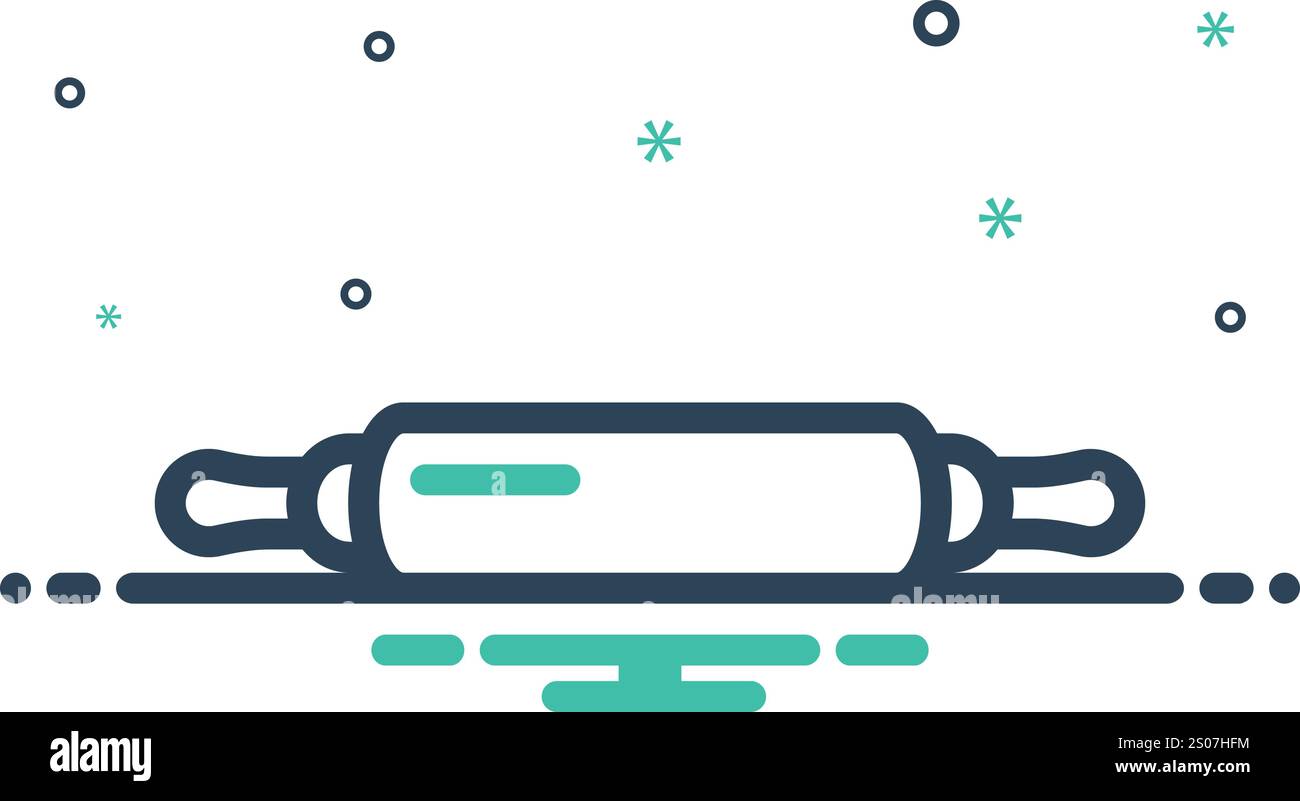 Icon for rolling pin, roller Stock Vector Image & Art - Alamy