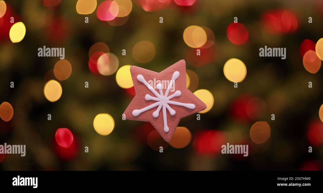Animation star fairy lights over hi-res stock photography and images ...