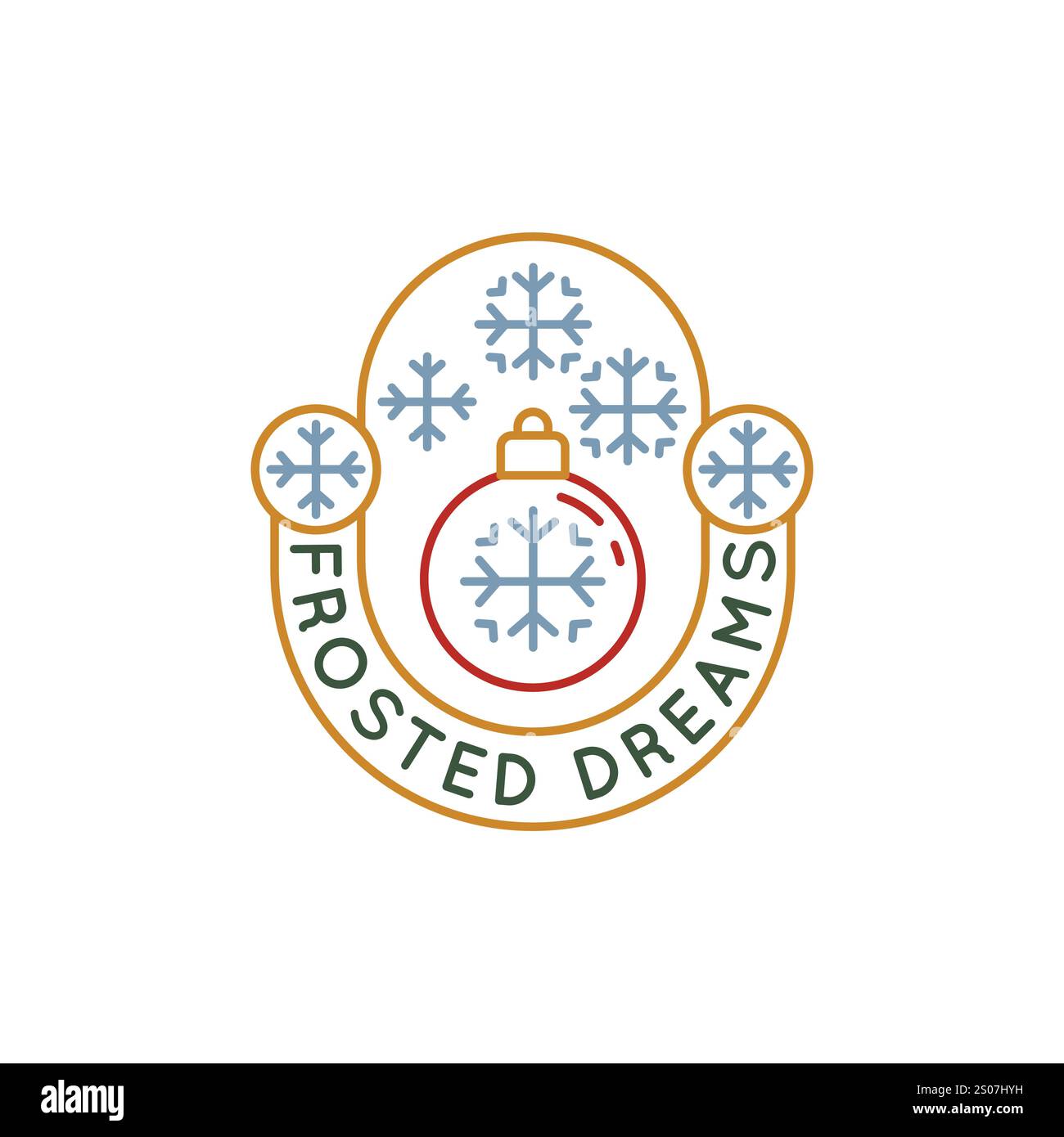 Frosted outline Stock Vector Images - Alamy