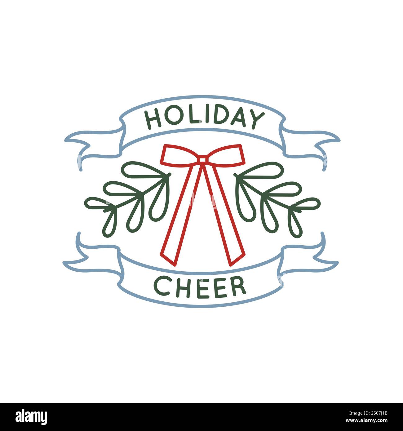 Simple Logo with Holiday cheer icon Stock Vector Image & Art - Alamy