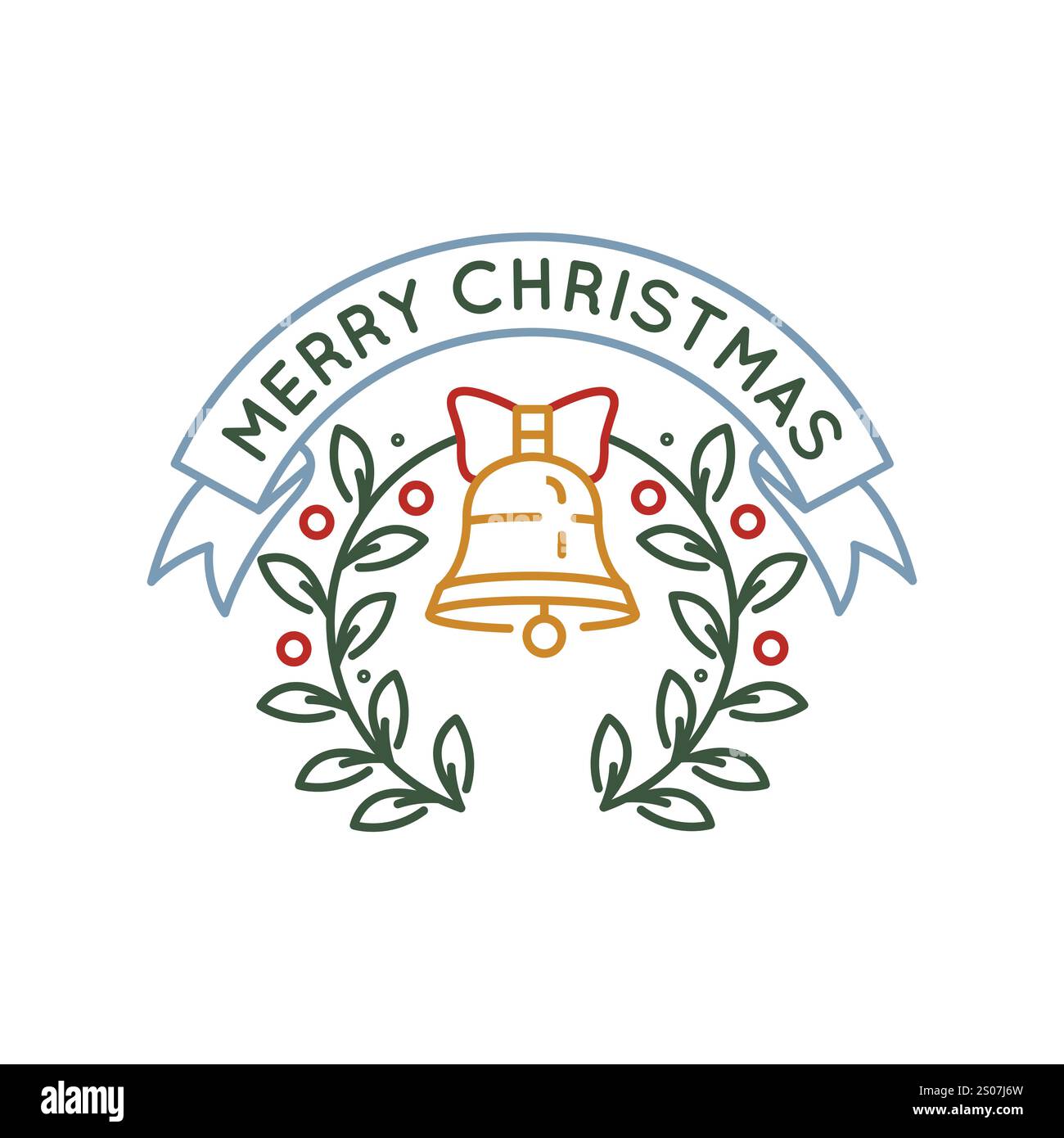 Angel simple outline merry Stock Vector Images - Alamy