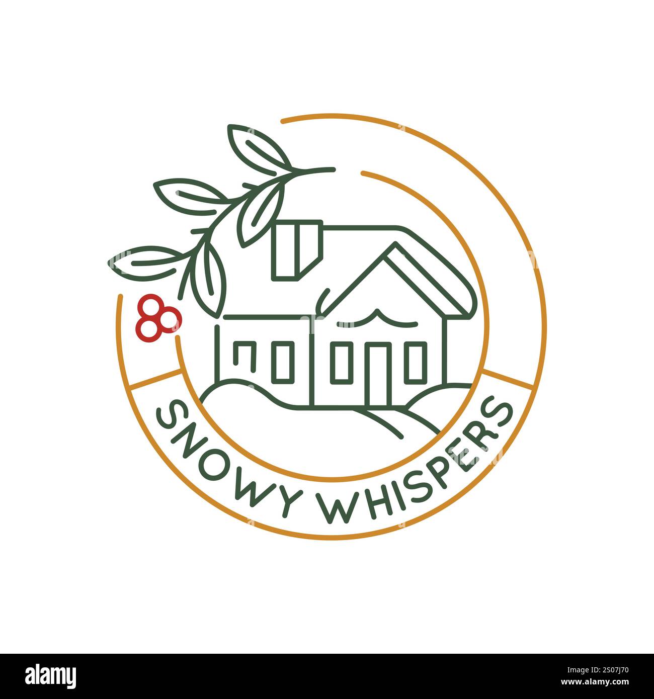 Simple Logo with Snowy Whispers icon Stock Vector Image & Art - Alamy