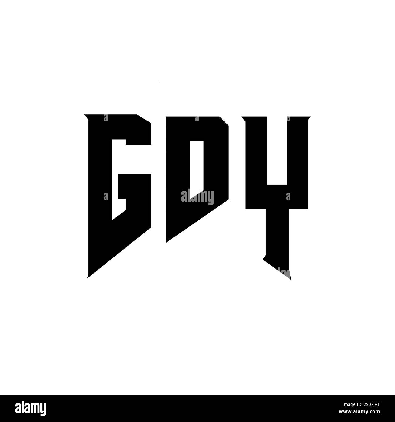 GDY letter logo design for technology company. GDY logo design black ...