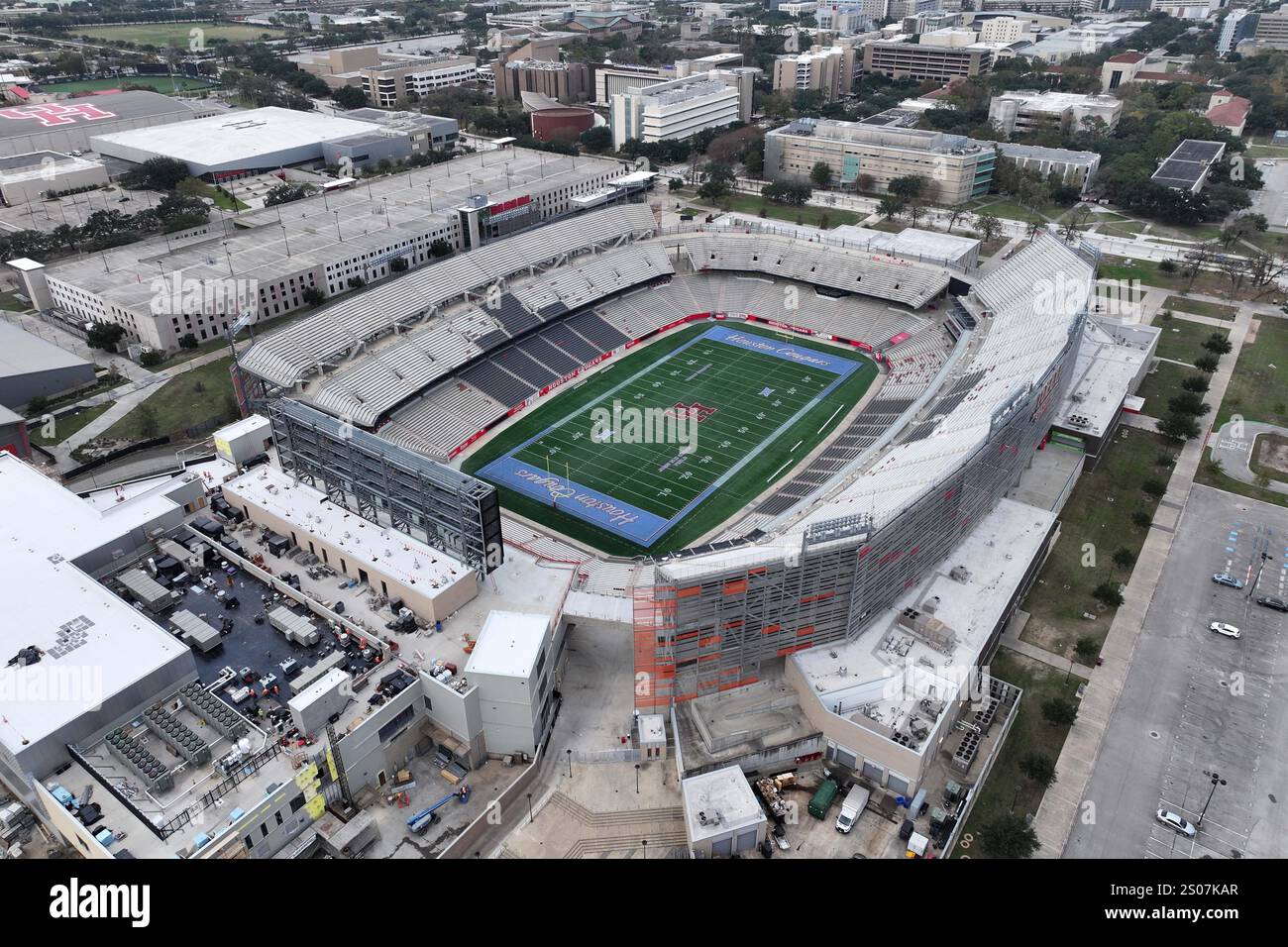 A general overall aerial view of TDECU Stadium at the University of ...