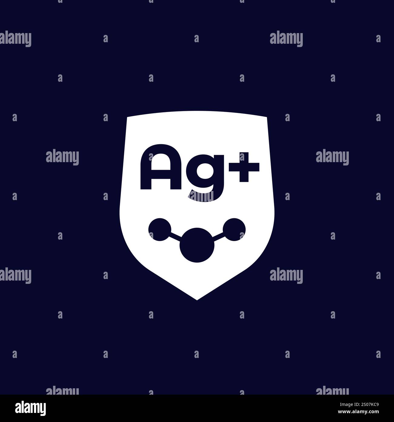 Silver ions icon, antibacterial protection vector Stock Vector Image ...