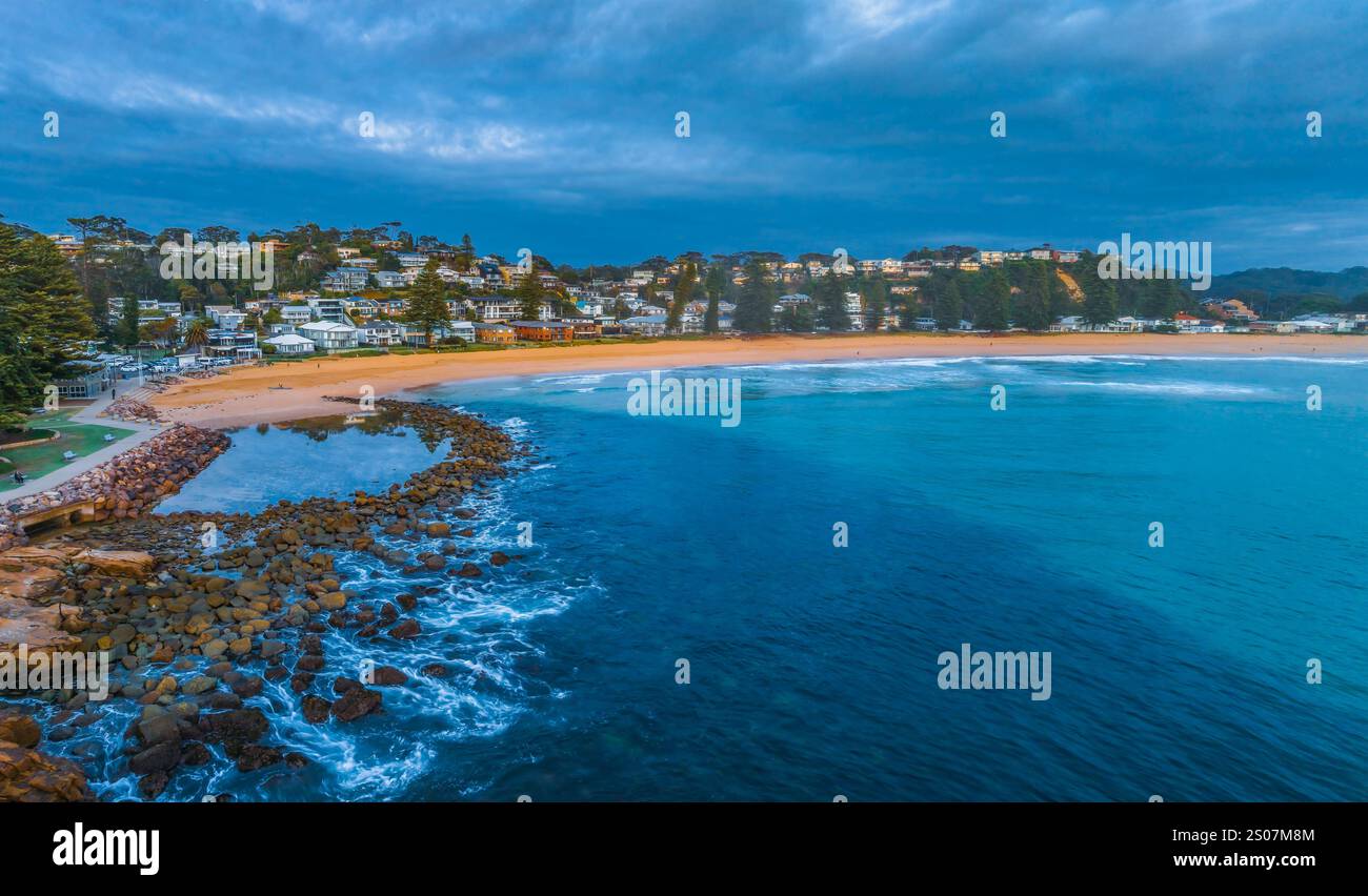 Sunrise at the seaside from Avoca Beach on the Central Coast, NSW ...