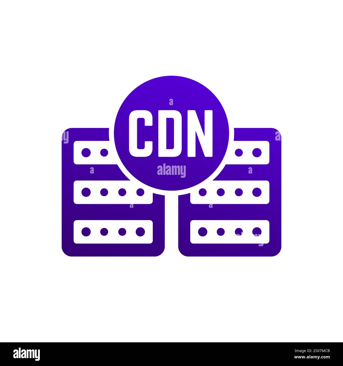 CDN icon, Content delivery network vector Stock Vector Image & Art - Alamy