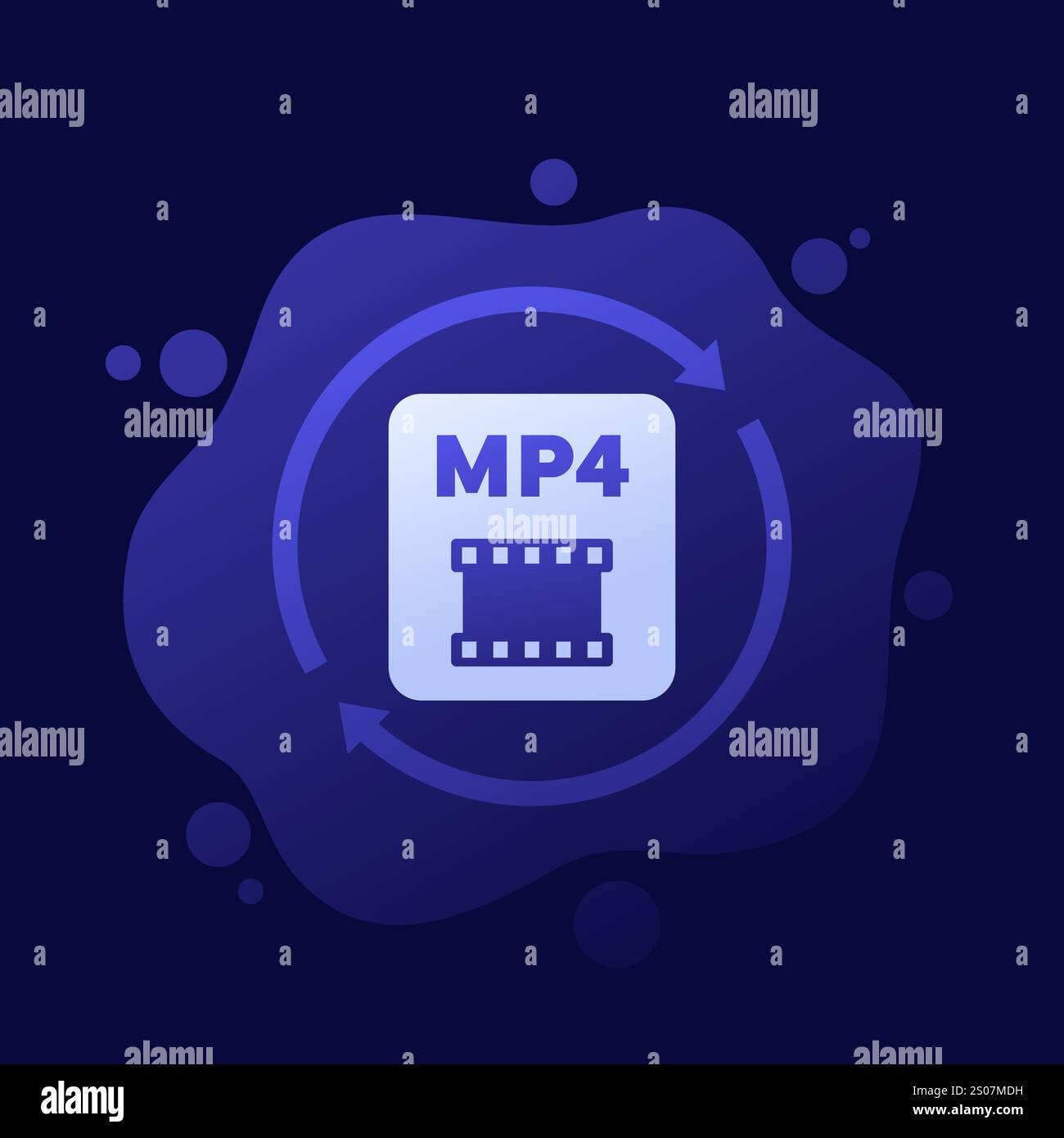 convert to mp4 file icon, vector design Stock Vector Image & Art - Alamy