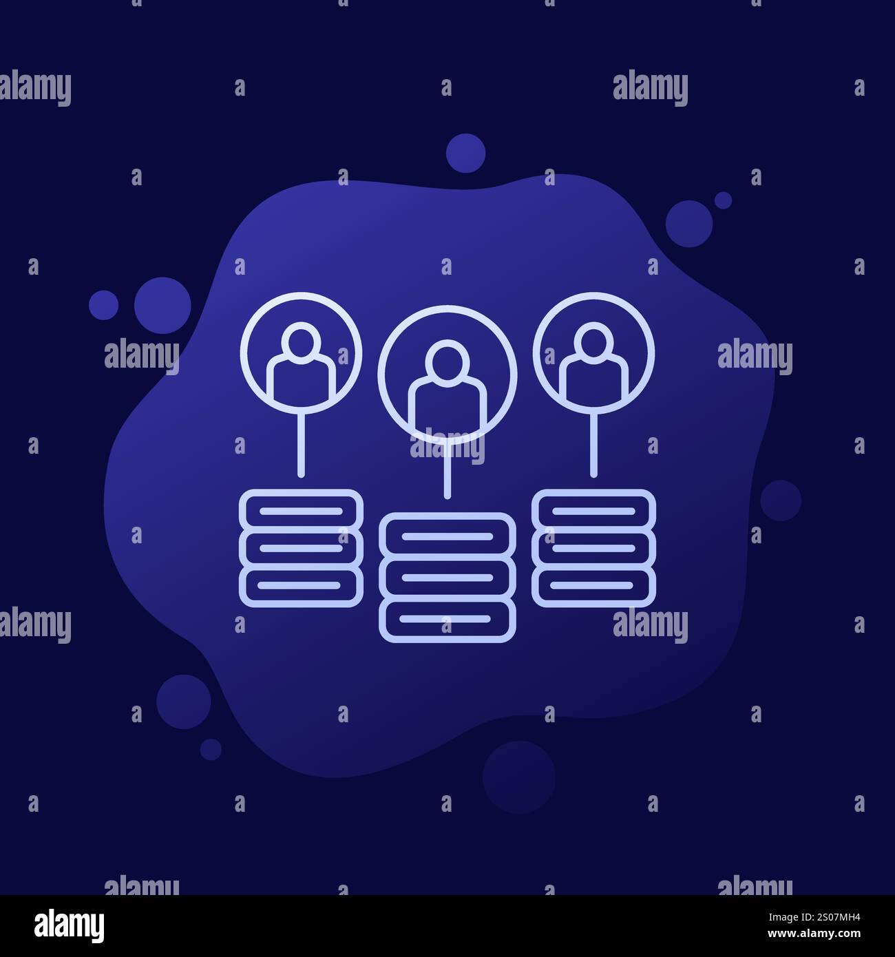 CDN icon with users, Content delivery network Stock Vector Image & Art ...