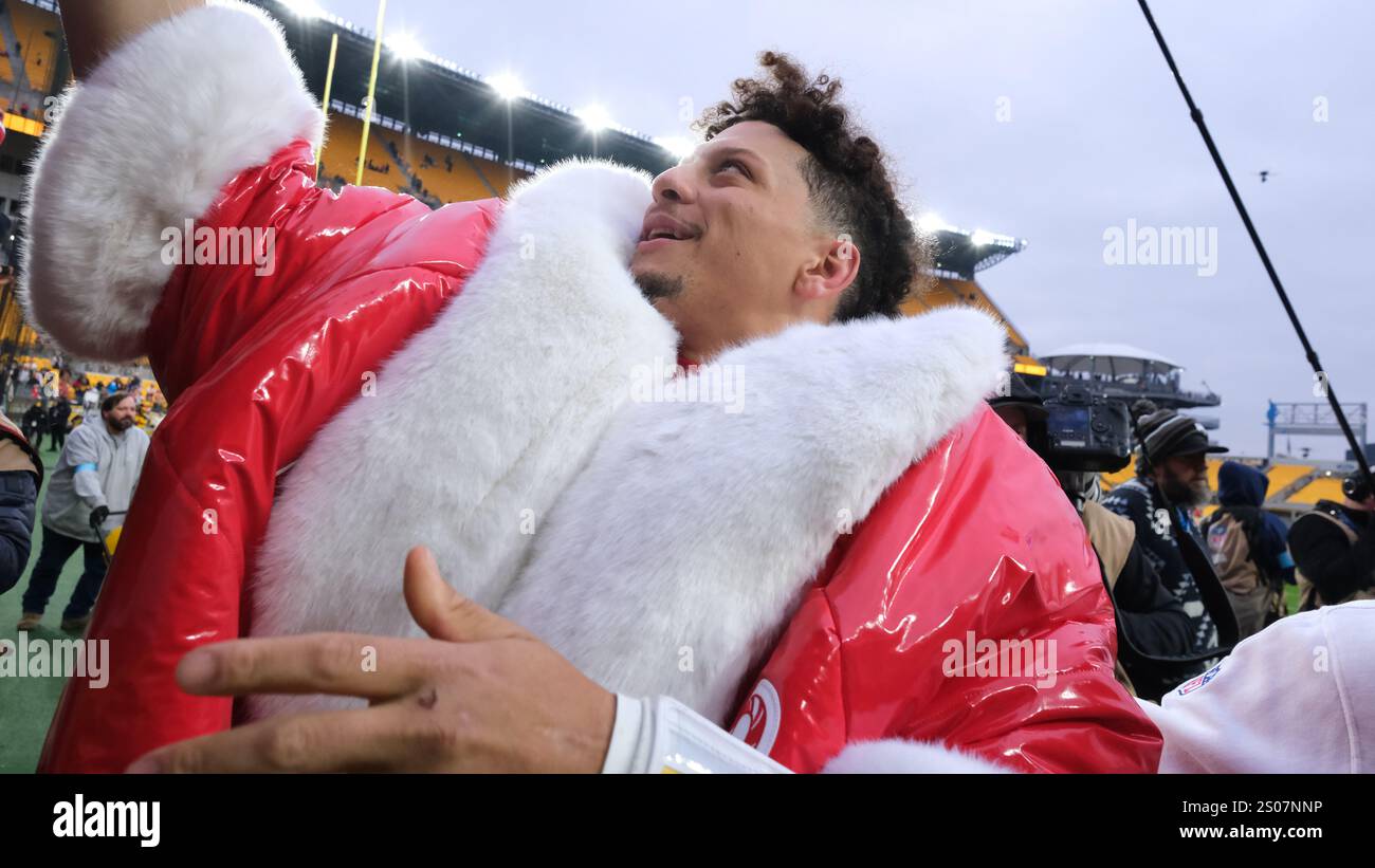 December 25, 2024: Patrick Mahomes #15 during the Steelers vs Chiefs in ...