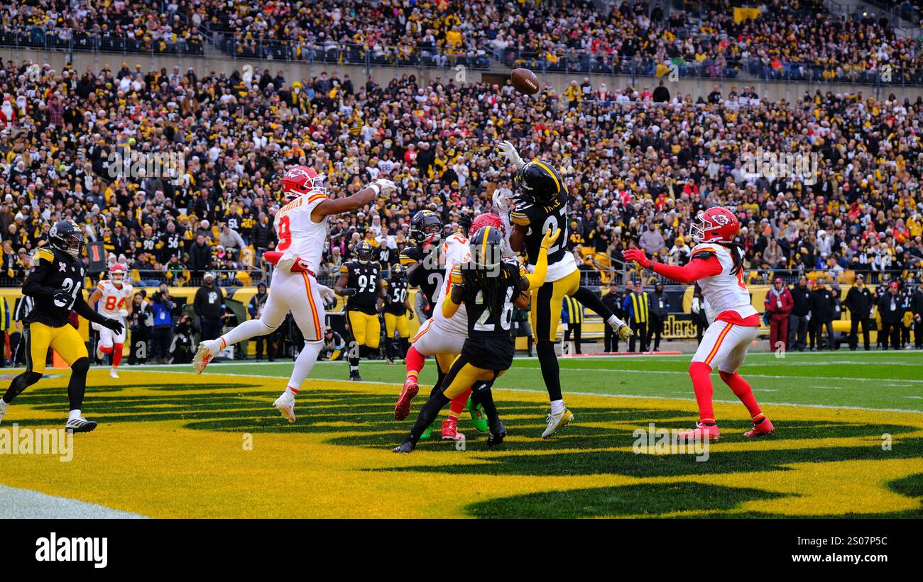 Cory Trice Jr. 25th Dec, 2024. #27 during the Steelers vs Chiefs in ...
