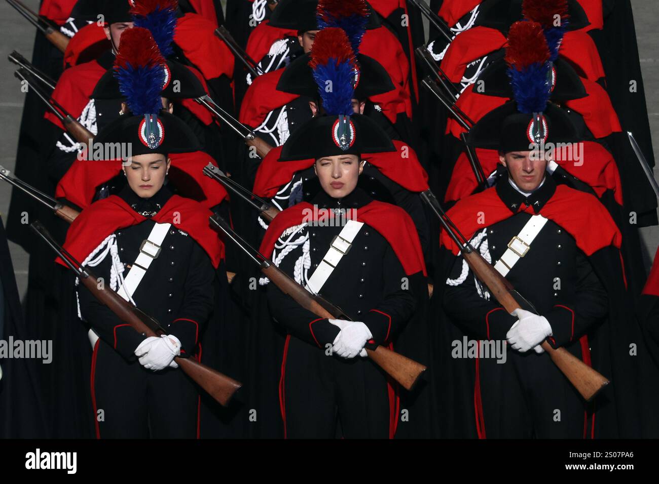Vatican City, Italy 25.12.2024 : Carabinieri woman in uniform in the ...
