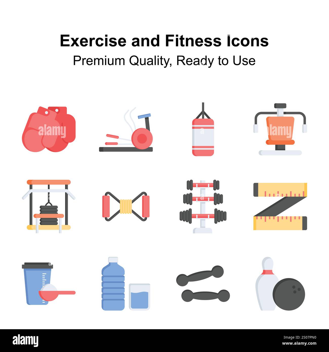 Get your hands on this beautifully designed exercise and fitness icons ...