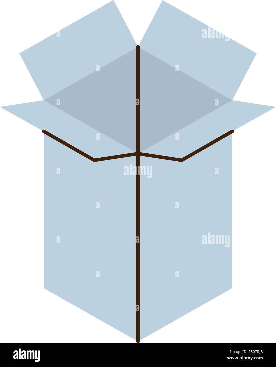 Cardboard box. Carton delivery packaging box. Vector illustration Stock ...