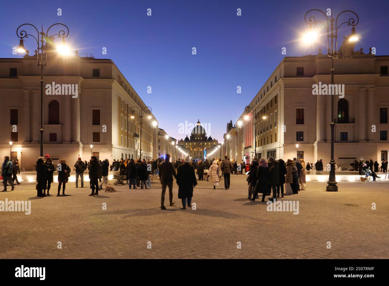 A VIEW OF THE PIAZZA PIA BUILT FOR THE JUBILEE 2025 Stock Photo - Alamy