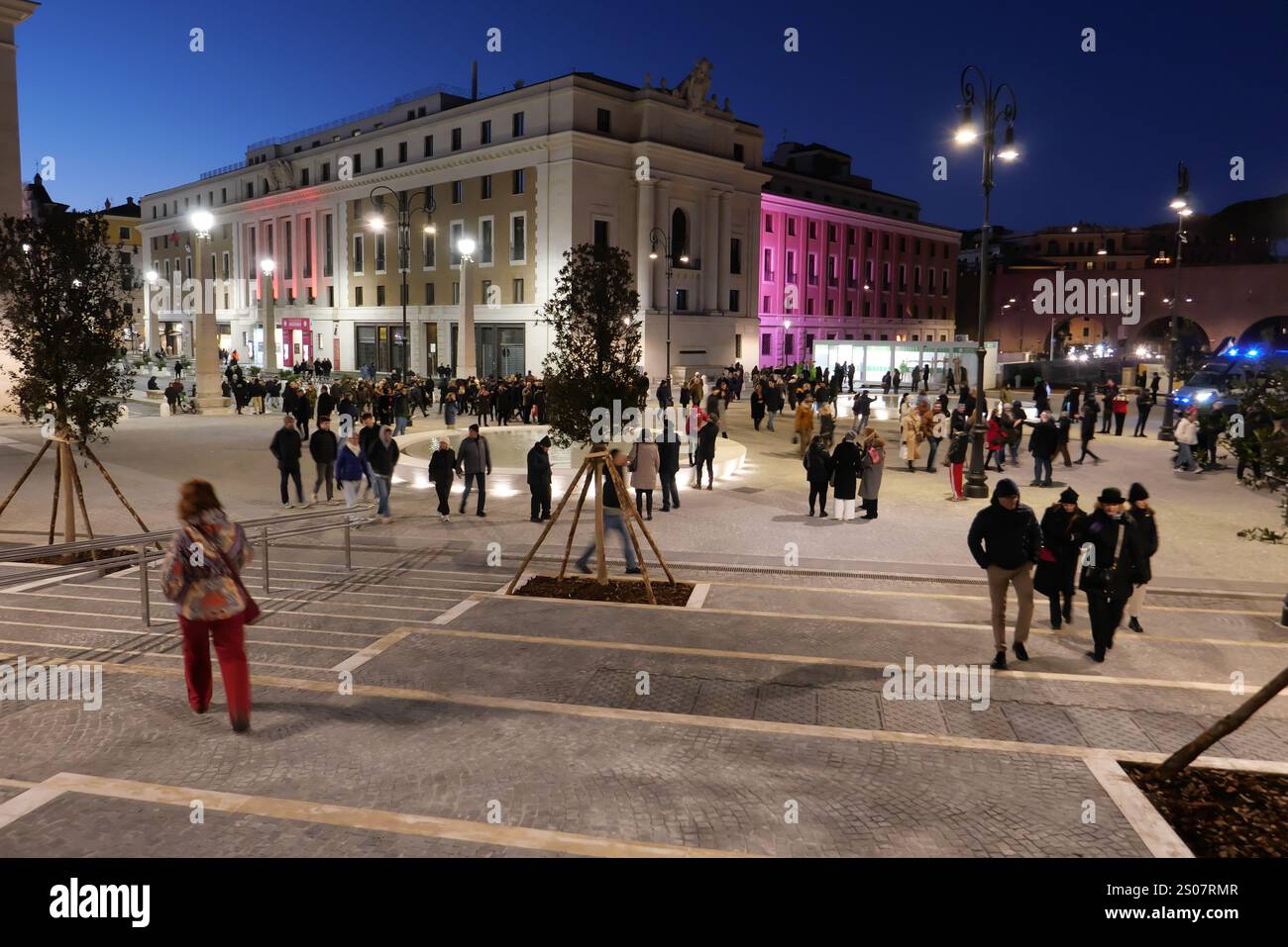A VIEW OF THE PIAZZA PIA BUILT FOR THE JUBILEE 2025 Stock Photo - Alamy