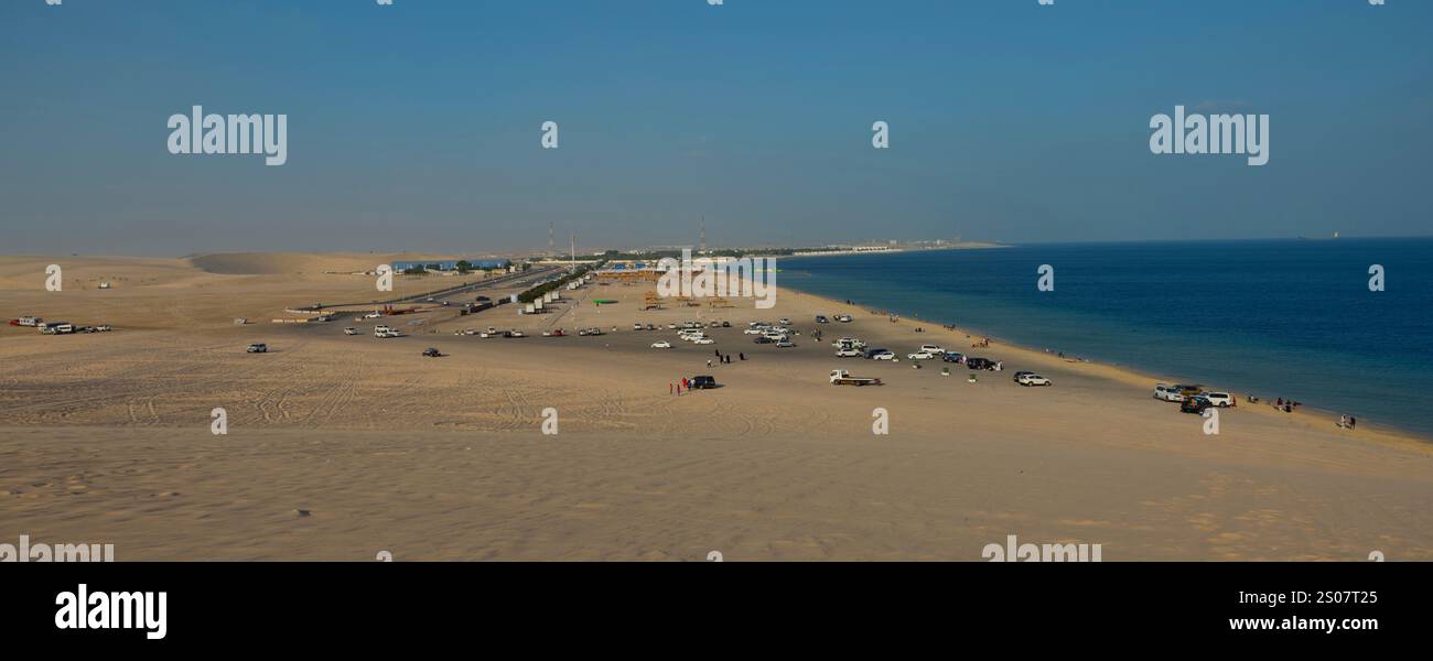 Sealine beach sand dunes Mesaieed Doha Qatar 20/05/2024 Stock Photo - Alamy