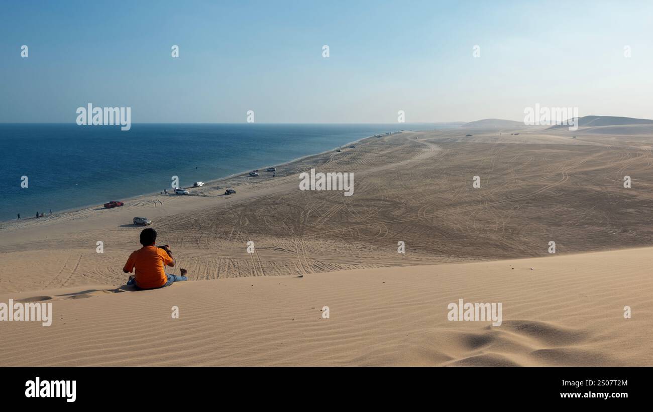 Sealine beach sand dunes Mesaieed Doha Qatar 20/05/2024 Stock Photo - Alamy