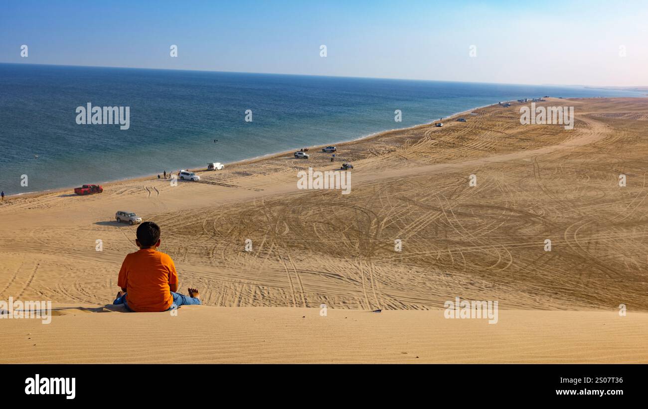 Sealine beach sand dunes Mesaieed Doha Qatar 20/05/2024 Stock Photo - Alamy