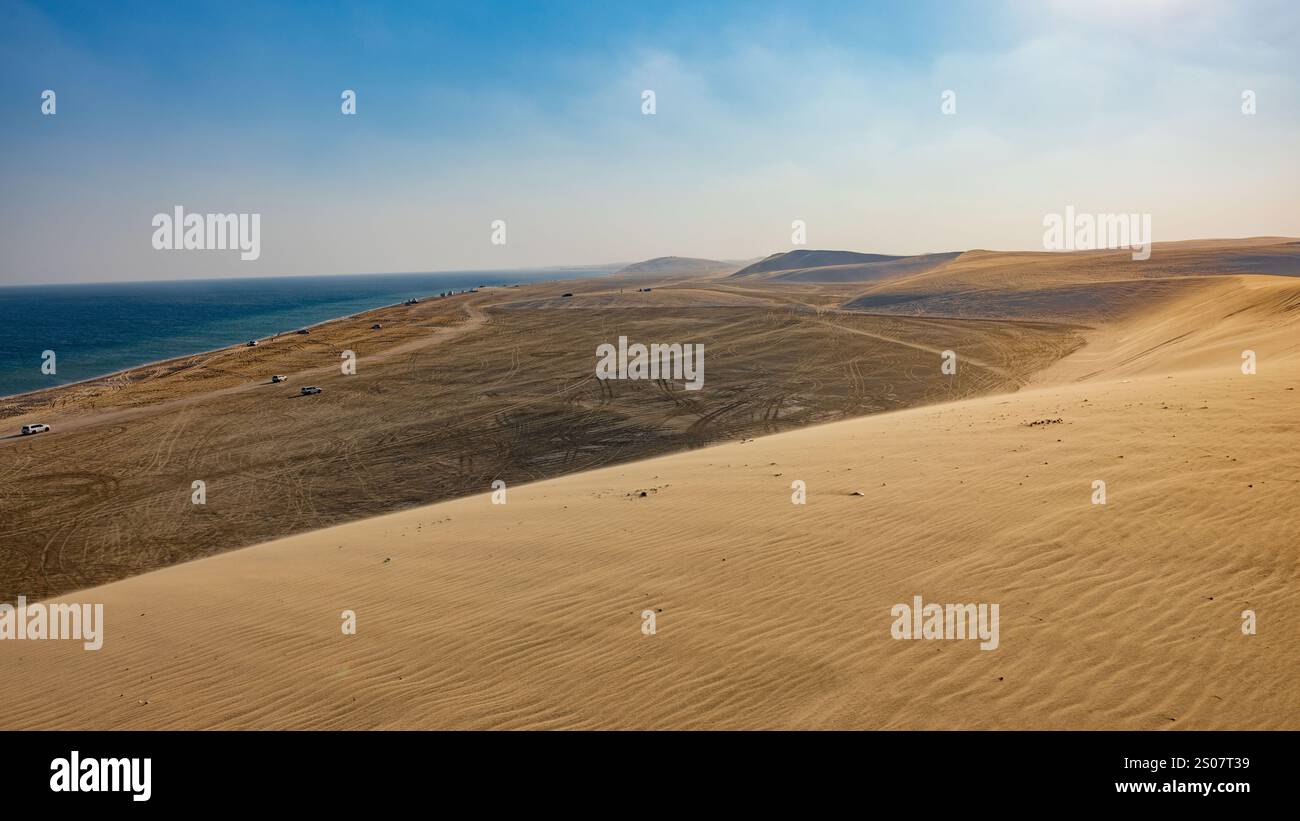 Sealine beach sand dunes Mesaieed Doha Qatar 20/05/2024 Stock Photo - Alamy